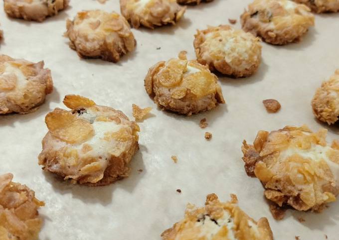 Resep Crunchy Corn Flakes Cookies oleh Devi Lukito - Cookpad
