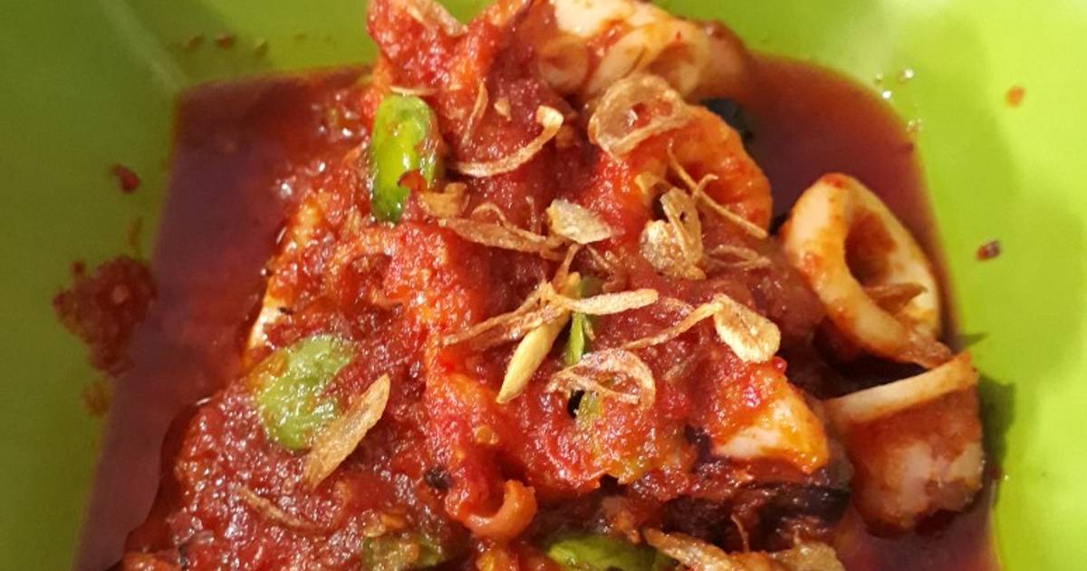 Resep Cumi Basah Balado Petai oleh De' Krucils Kitchen - Cookpad