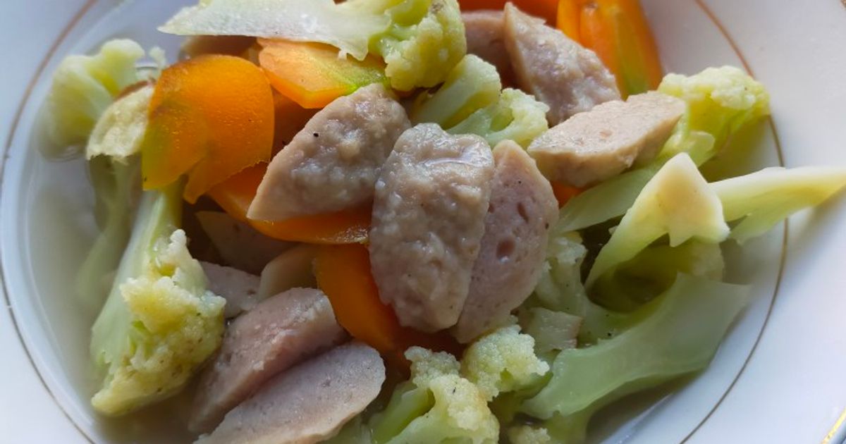 Resep Sup Bakso Kembang Kol oleh Titiek - Cookpad