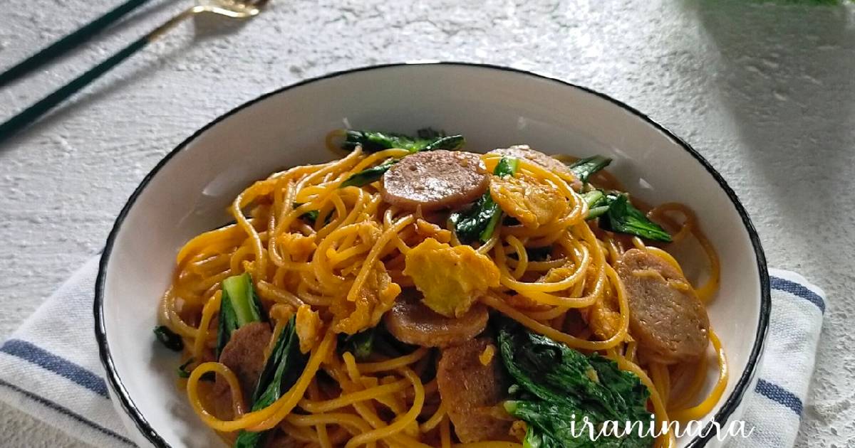 Resep Spaghetti Goreng Saus Tiram oleh irani nara - Cookpad
