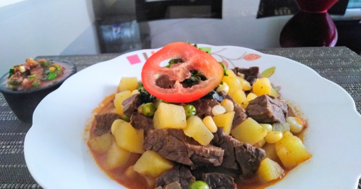Guiso De Bofe De Res👍🇵🇪 Receta de Lily Correa - Cookpad