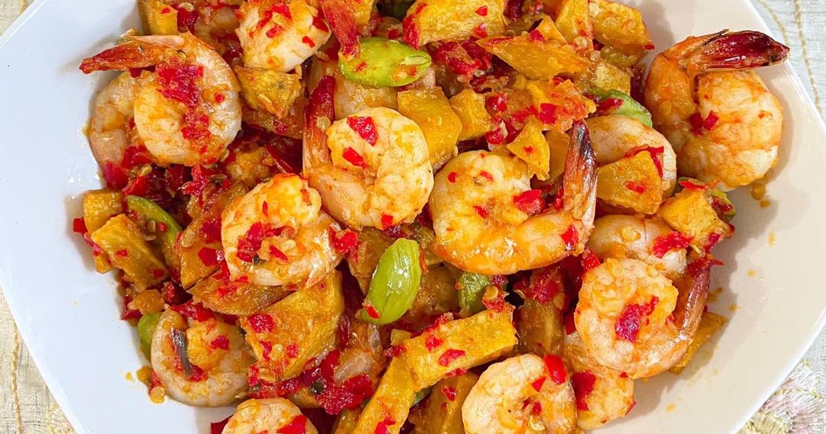 Resep Sambal udang kentang petai🍤🍤 oleh Pricillia - Cookpad