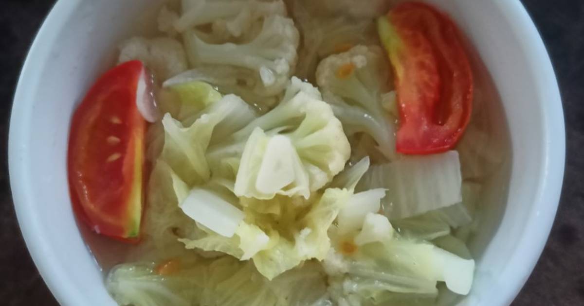 Resep Sayur Bening Sawi & Bunga Kol oleh Mey's Cila - Cookpad