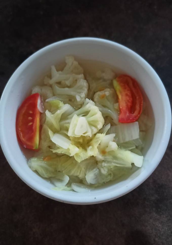 Resep Sayur Bening Sawi & Bunga Kol oleh Mey's Cila - Cookpad