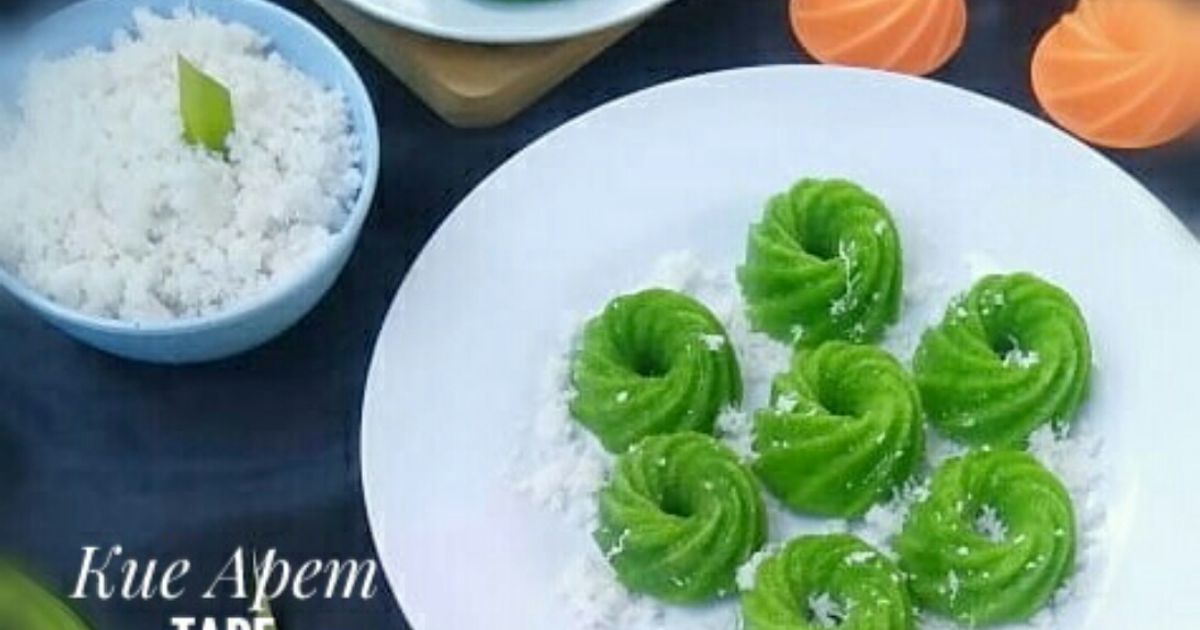 Resep Kue Apem Tape Ketan Ijo oleh Icha Annisa Septiana - Cookpad
