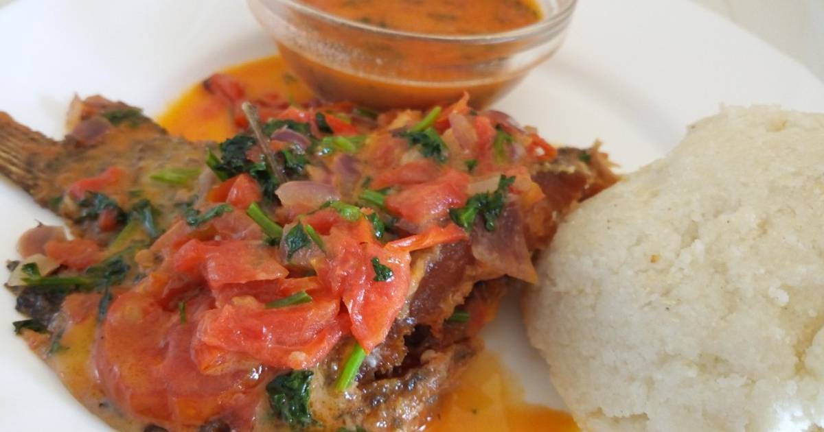 Wet Fry Fish with Ugali Recipe by Pure - Cookpad