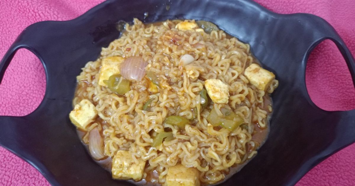 Chilli Paneer Maggi Recipe by Chef Tripti Saxena - Cookpad