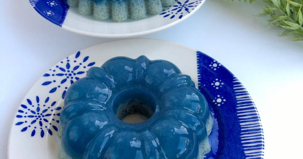 Resep Pudding Lumut Bunga Telang oleh Isnawati - Cookpad