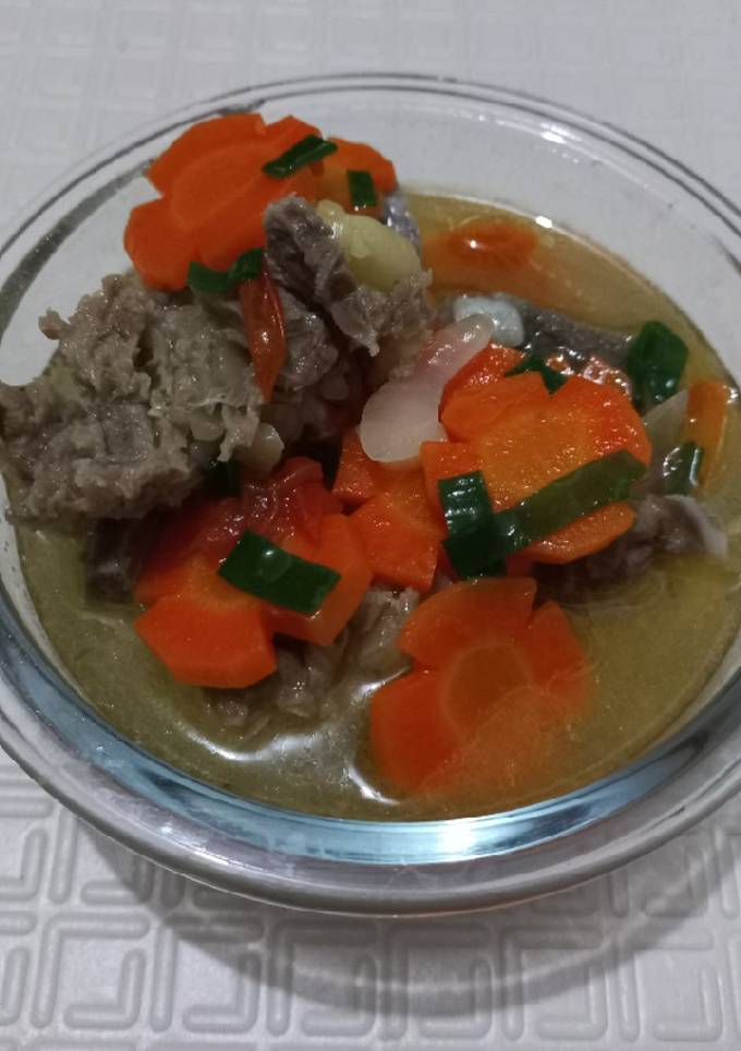 Resep Sup iga sapi (menu toddler) oleh R. Septania - Cookpad