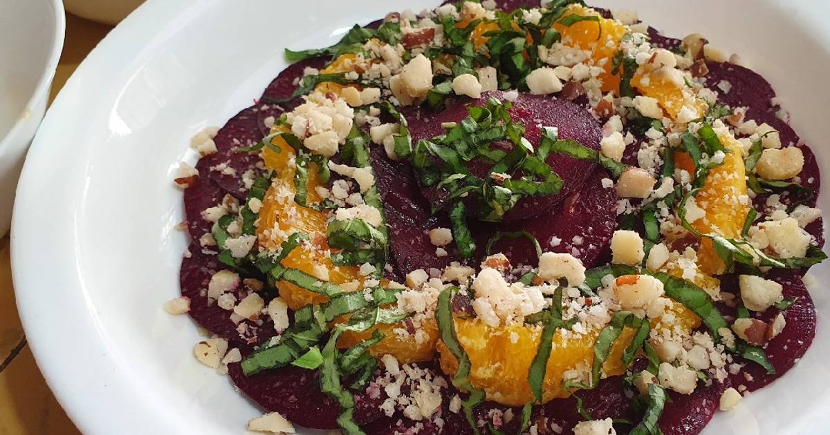 Carpaccio de betabel - 17 recetas caseras- Cookpad