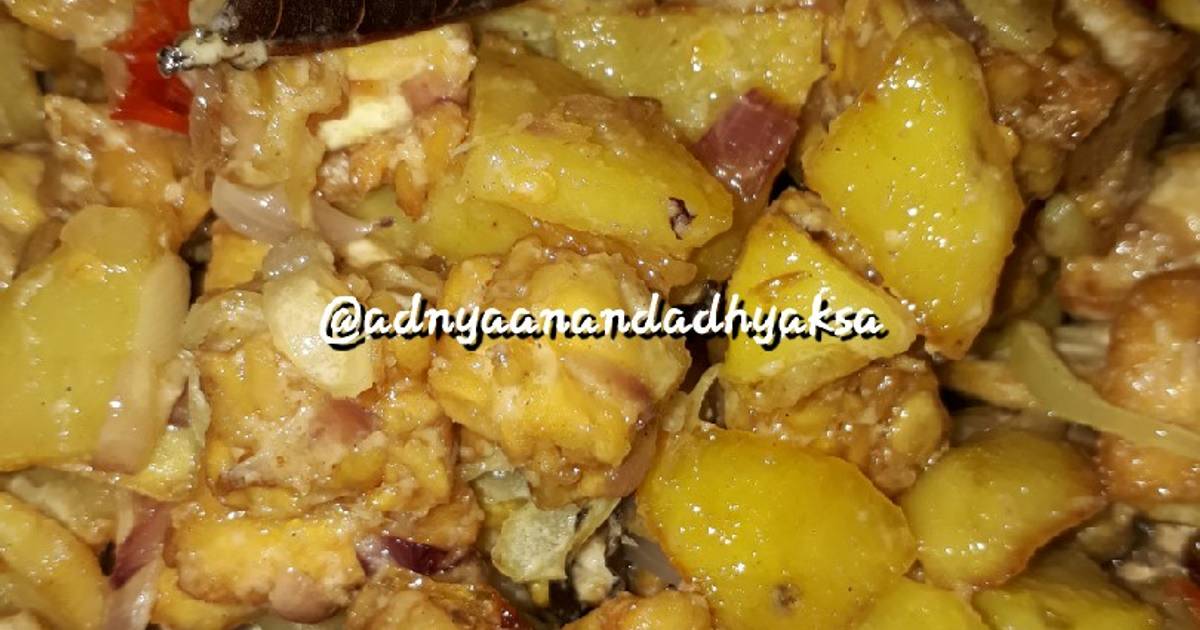 Resep Tahu tempe kentang tumis santan #StepByStep #PekanInspirasi oleh ...