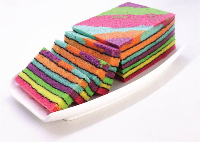 Resep Lapis Legit Kukus Rainbow oleh boladeli.id - Cookpad