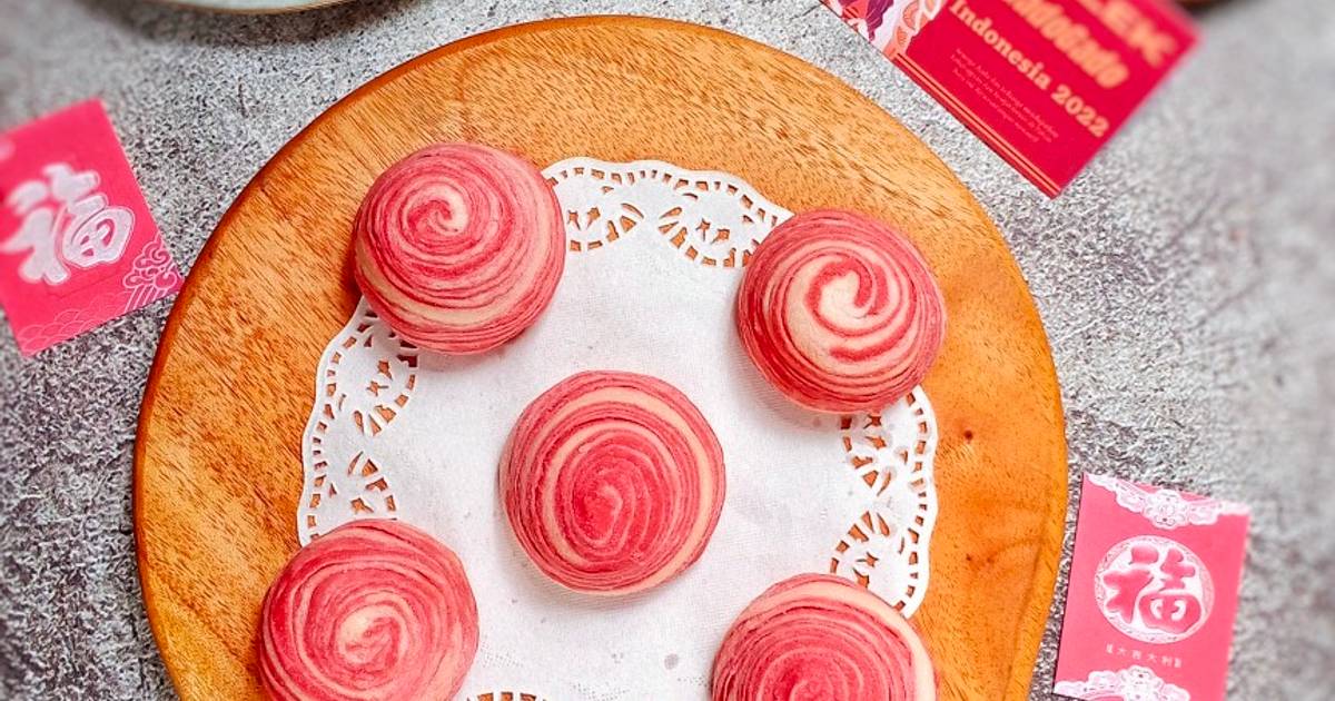 Resep Thousand Layer Moon Cake(Merah Putih) oleh Desi Dresviana (IG ...