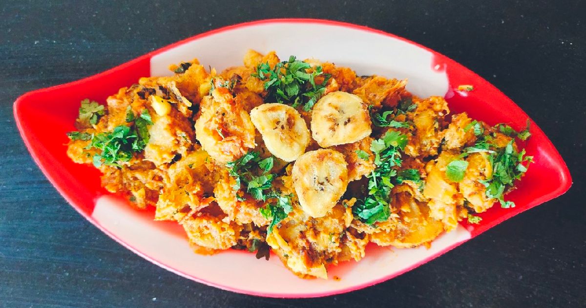 Raw Banana Sabzi Recipe by DrKhushboo Bansal - Cookpad