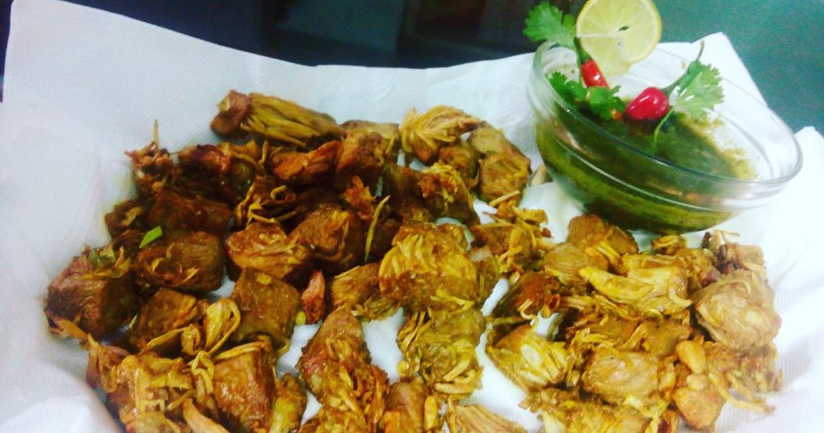 Jack fruit pakoda with coriander chutney Recipe by PRIYAM DANI - Cookpad