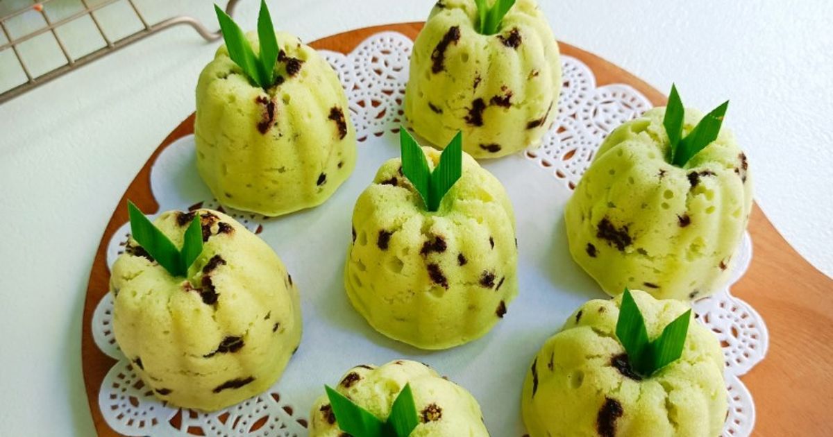 Resep Bolu Kukus Pandan Mini oleh Mama AL - Cookpad