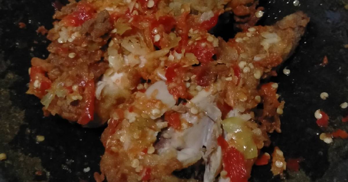 Resep Ayam Geprek Sambal Korek oleh Erwina Artika - Cookpad