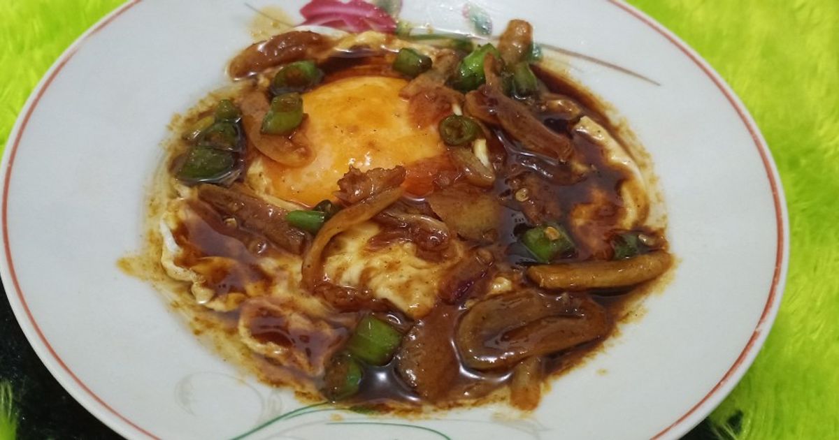 Resep Telur Mata Sapi Kecap / Endog Ceplok Kecap / Nasi Telor oleh Ati ...