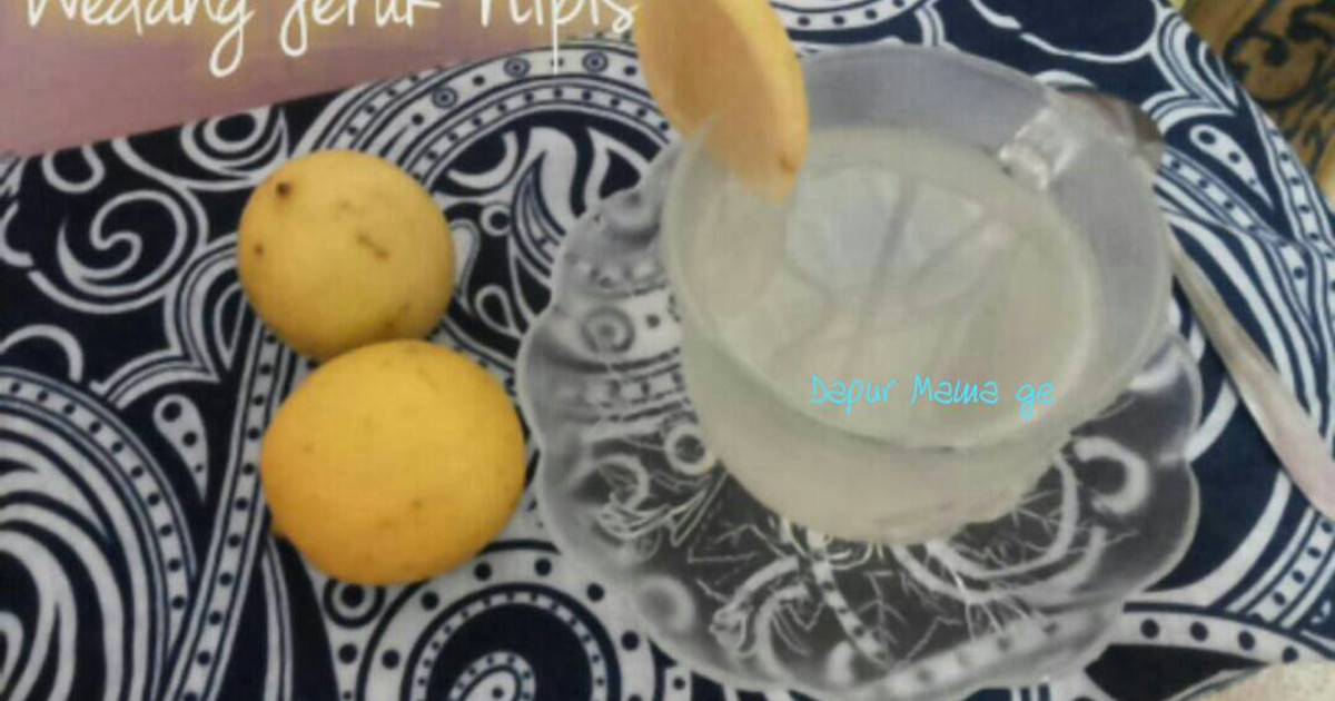 Resep Wedang Jeruk Nipis oleh Mama_gerald - Cookpad