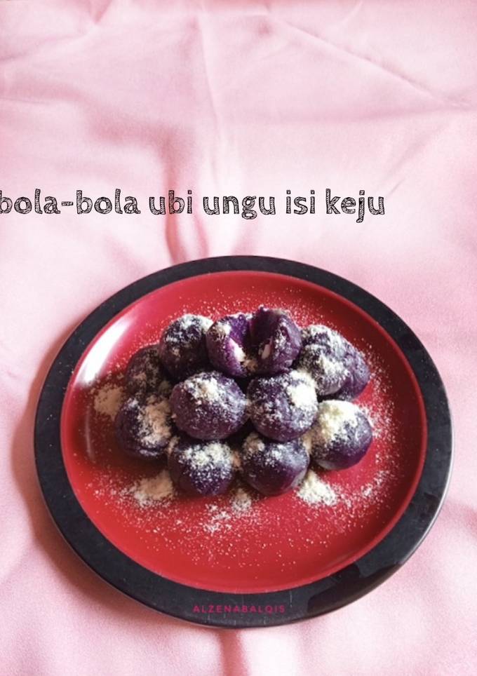 Resep 293.Bola-Bola Ubi Ungu Isi Keju oleh Selvia oktaviani - Cookpad