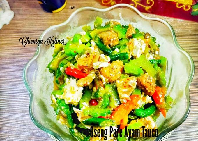 Resep Oseng Pare Ayam Tauco oleh Chiensyn Kuliner - Cookpad