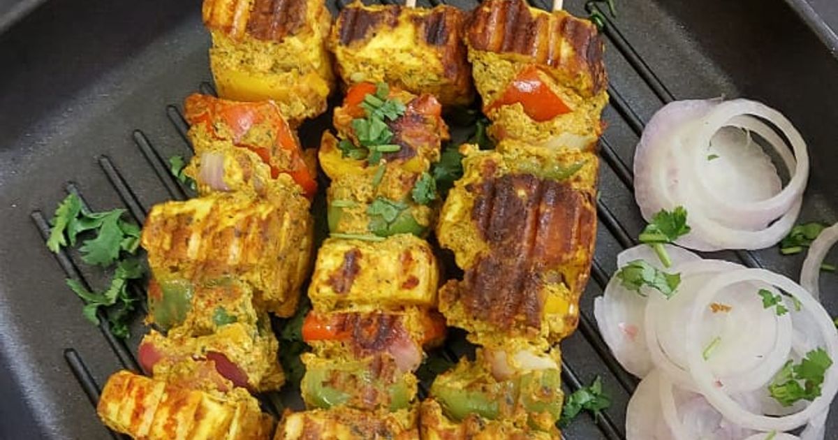 Grilled Paneer Tikka Recipe By Parul Manish Jain
