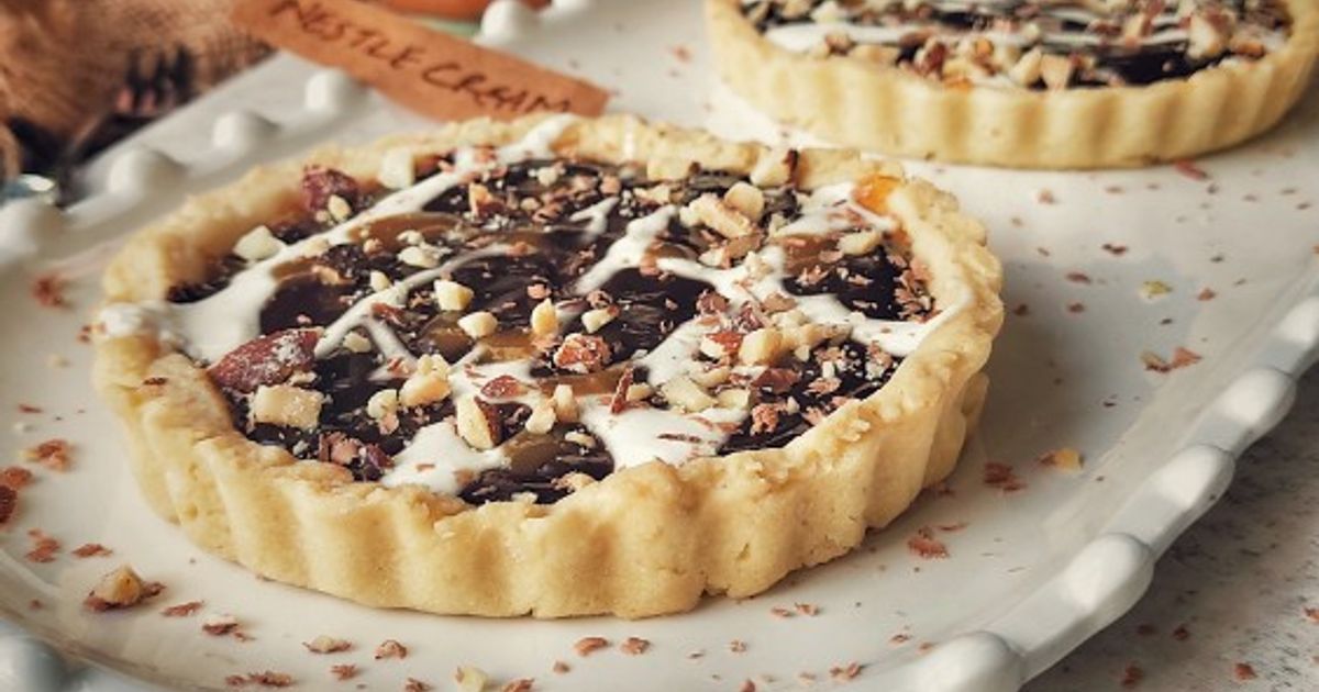 Salted Caramel Tart Recipe by Sanober Danish - Cookpad