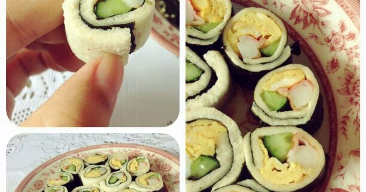 Easy Sushi Bread Roll Recipe by cindykhoo