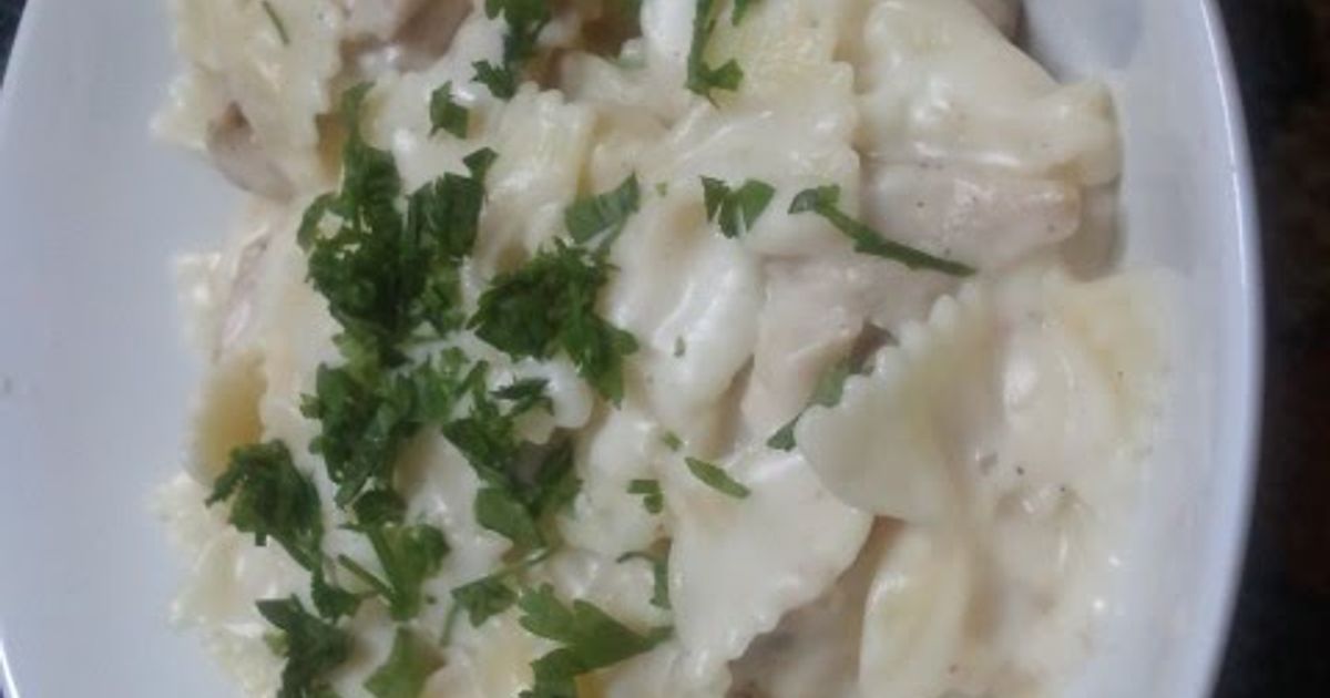 Pasta With White Sauce And Chicken Recipe By Princess.Shaima