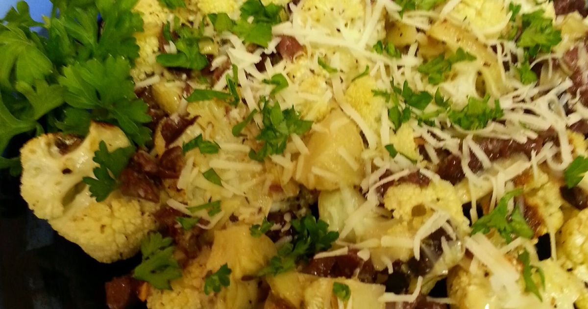 Roasted Cauliflower With Kalamata & Artichoke Vinaigrette Recipe By ...