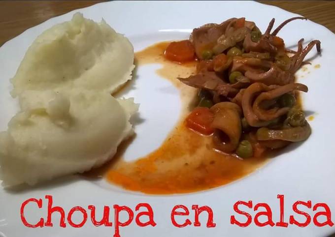 Choupa (pota) en salsa Receta de Reme Ruiz- Cookpad
