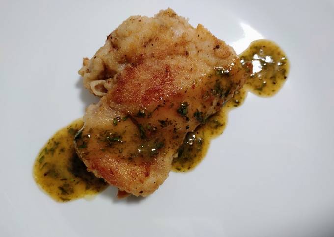 Pan-crisped chicken and fines herbes sauce Recipe by Robert Gonzal ...
