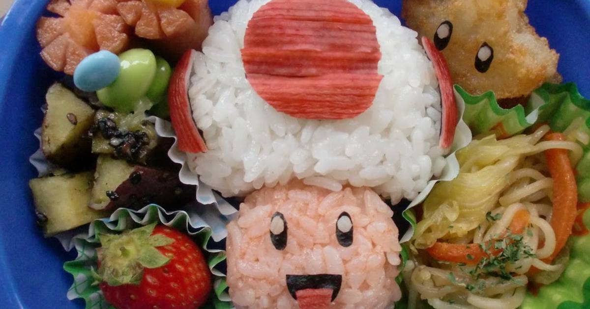 Super Mario Toad (Kinopio) For Charaben (Decorative Bentos) Recipe by ...