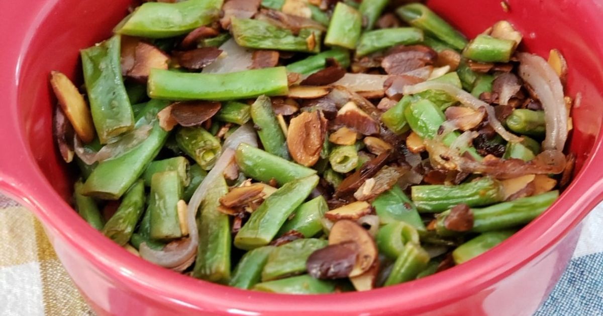 Vainitas Con Almendras Fileteadas Receta de Magalys Mujica- Cookpad