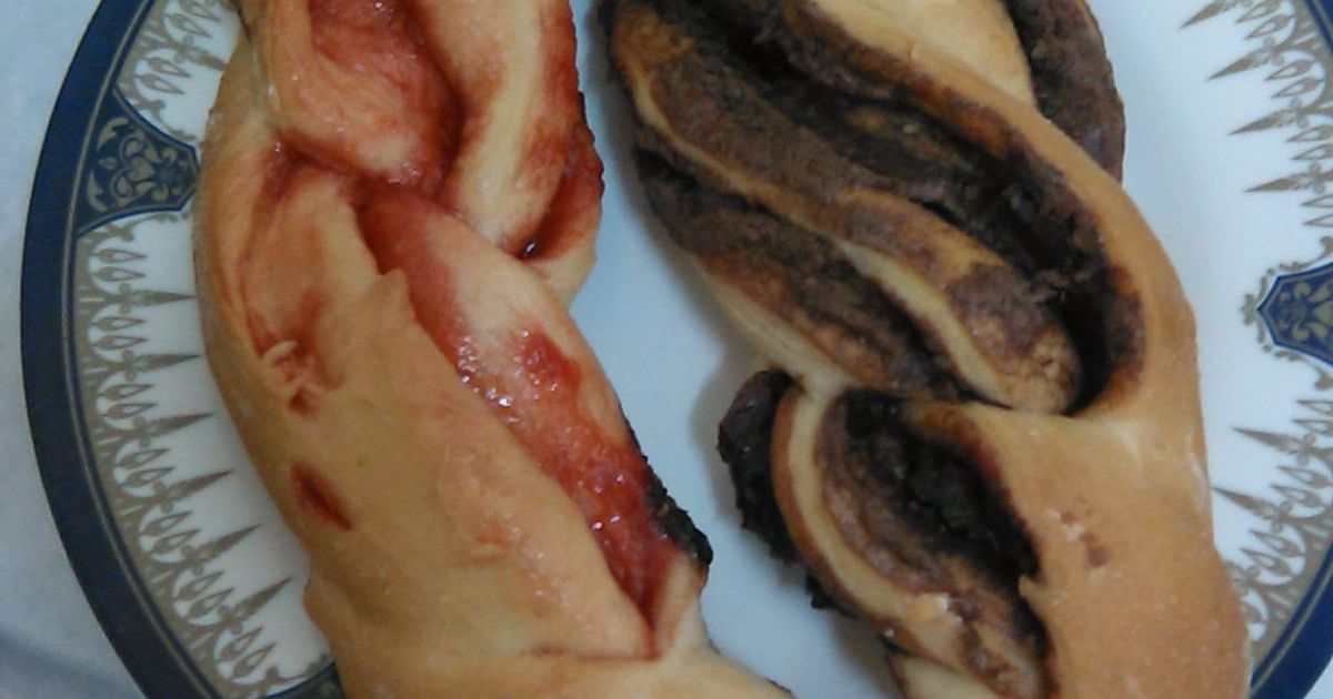 Braided Bread Nutella And Jam Recipe By Ana