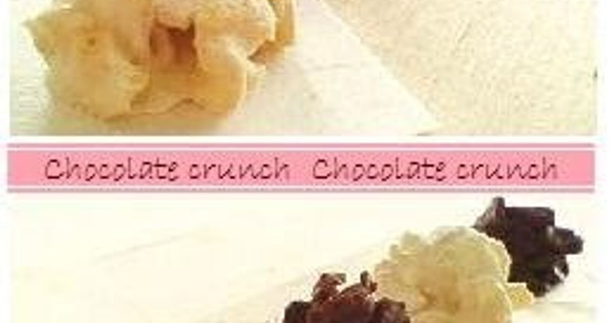 Chocolate Crunch With Corn Flakes Recipe by cookpad.japan