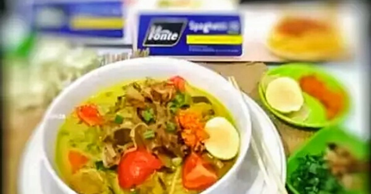 Resep Spaghetti Kuah Soto Tangkar Betawi oleh farida Sulthan 🇮🇩 (IG ...