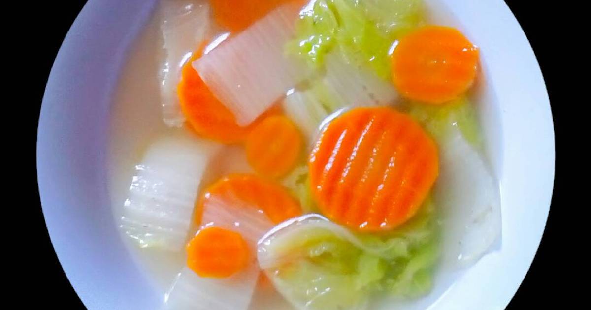 2.373 resep sop sawi wortel praktis enak dan mudah - Cookpad