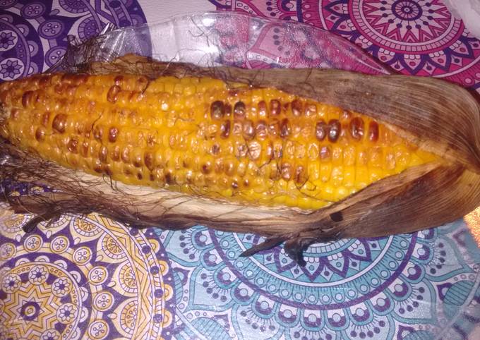 Choclo asado Receta de Natalia Denise - Cookpad