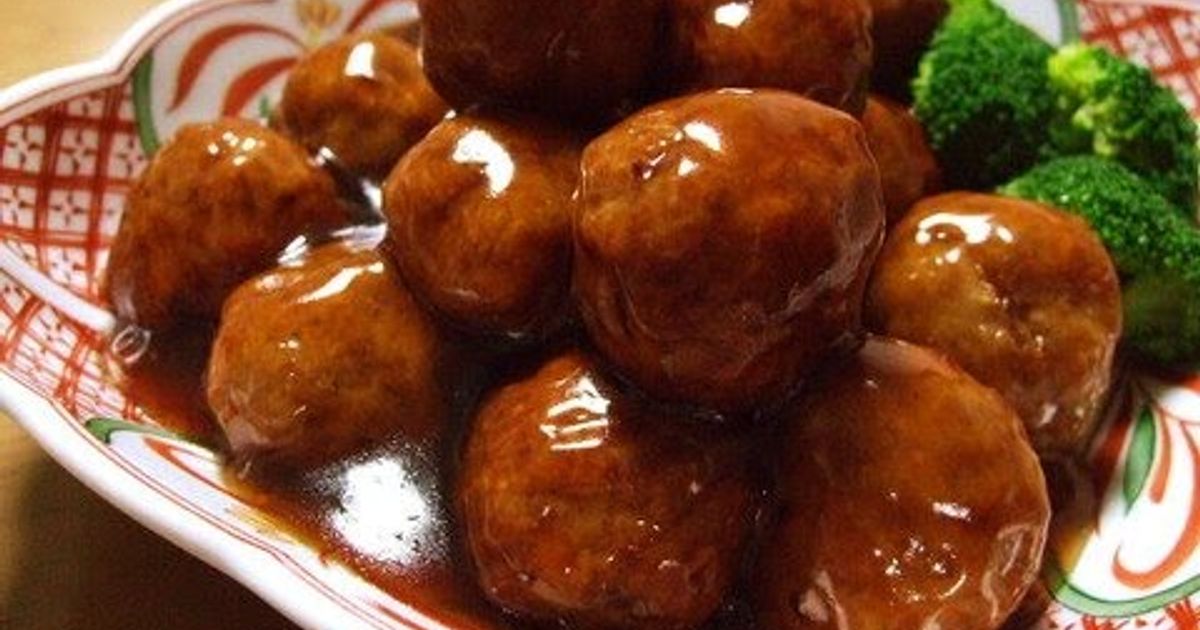 Fluffy Meatball In A Great Sweet And Sour Sauce Recipe by cookpad.japan