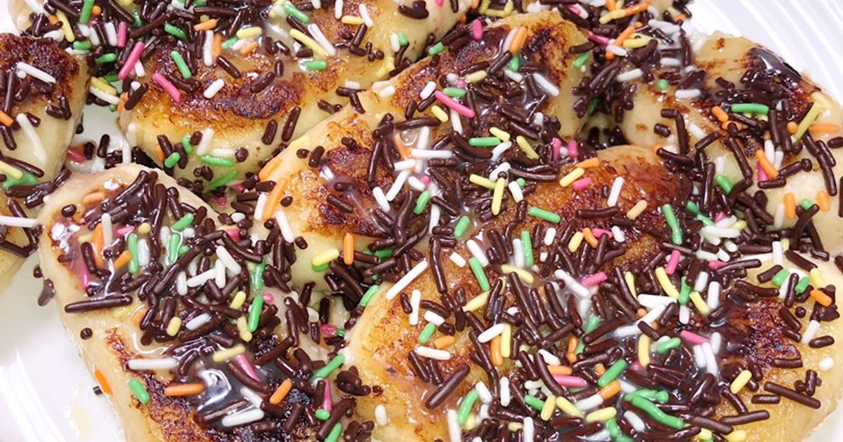 Resep Pisang Bakar Rainbow oleh hannaardi - Cookpad