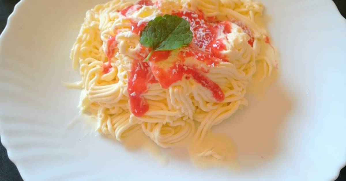 Spaghetti ice cream Recipe by Gupta Mithlesh - Cookpad