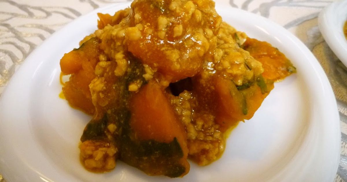 Simmered Chicken Soboro And Kabocha Squash Recipe By Cookpad.Japan
