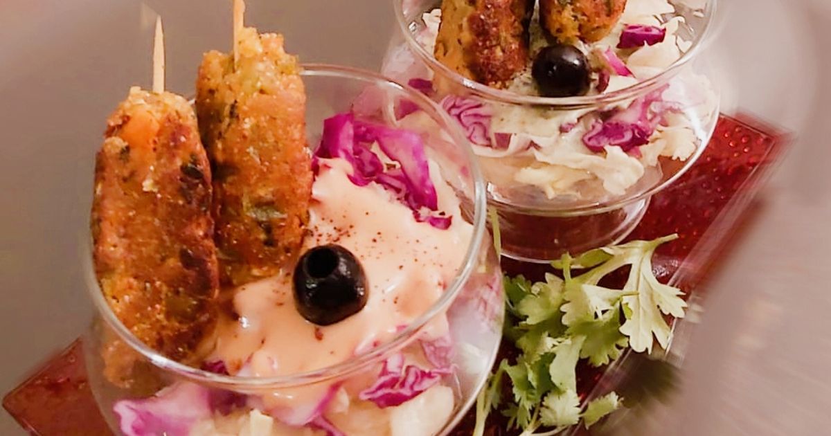Cocktail Veg Sheekh Kebabs Recipe by Vidita Bhatia - Cookpad