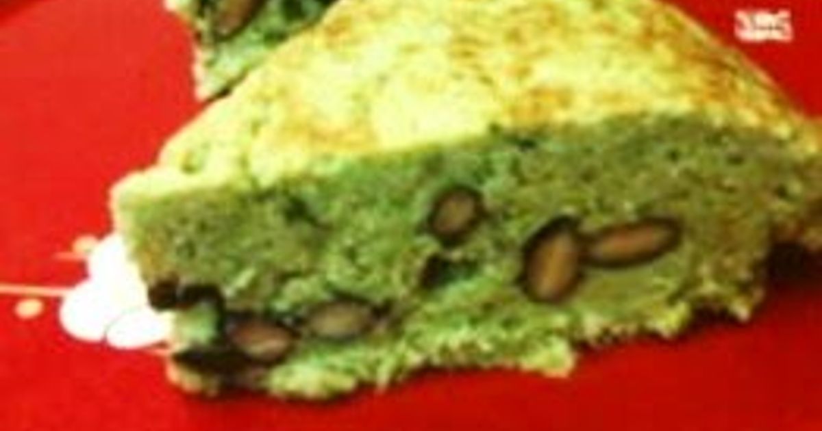 Black Soybean Matcha Tea Okara Cake Easily Made With Pancake Mix In A ...
