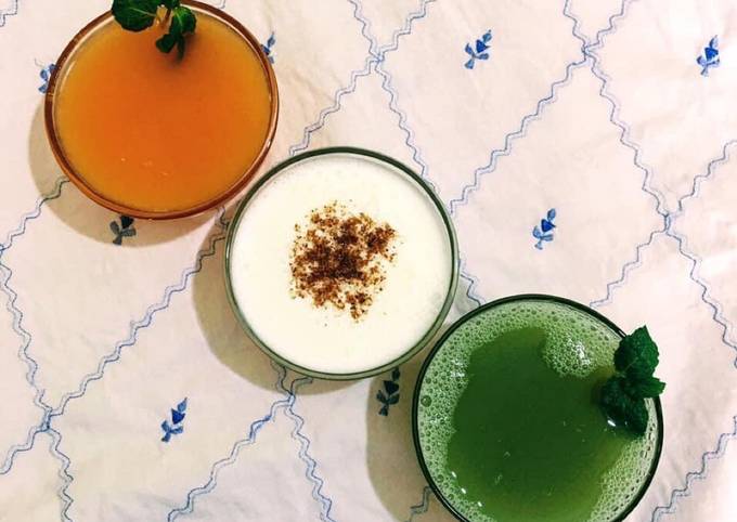 Tri Color Drinks Recipe by Sudipa Gope - Cookpad