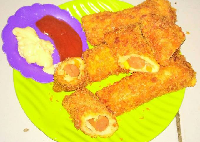 Resep Sosis Cheese Roll oleh Dalank Sofiyan - Cookpad