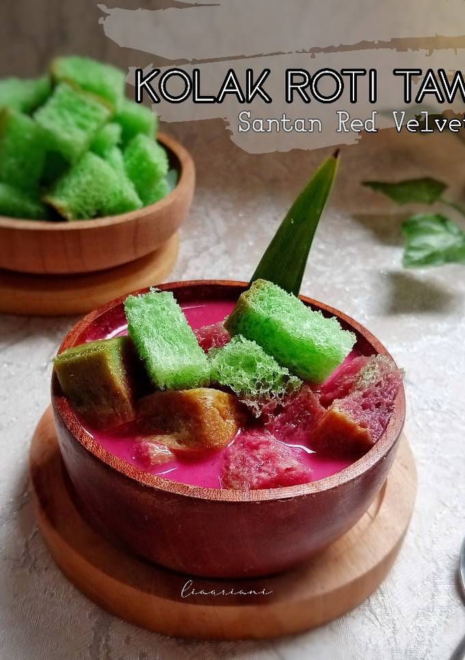 Resep Kolak Roti Tawar Santan Red Velvet oleh Lia Ariani - Cookpad