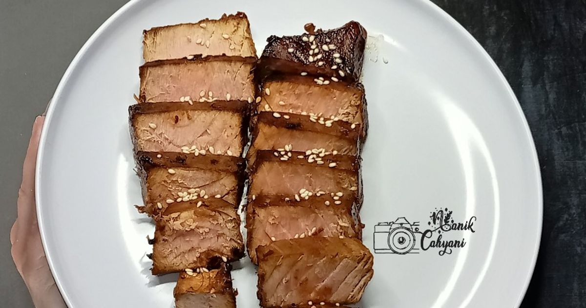Resep steak ikan tuna saus lemon rumahan enak dan mudah - Cookpad