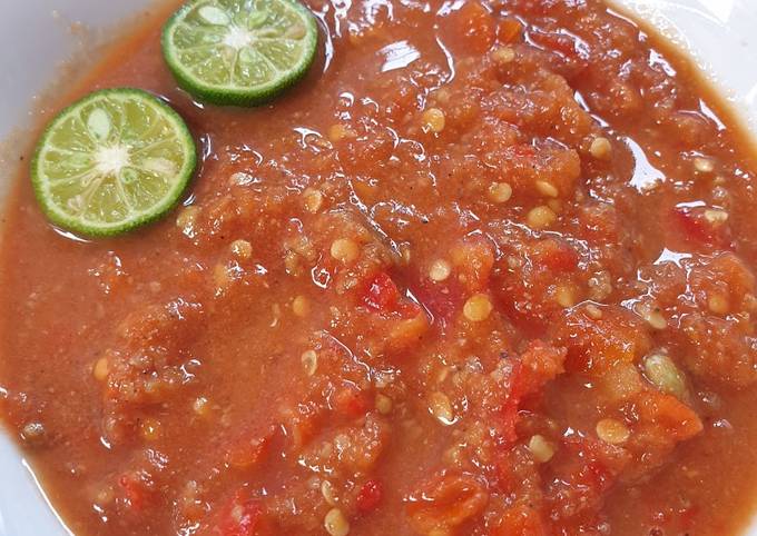 Resep Sambal Blacan Mentah oleh Mama Ajend - Cookpad